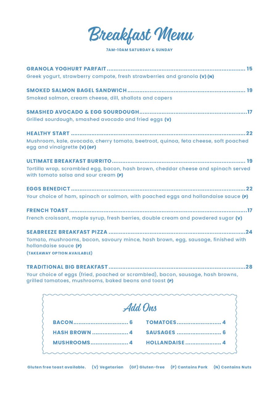 Restaurant – Seabreeze Hotel